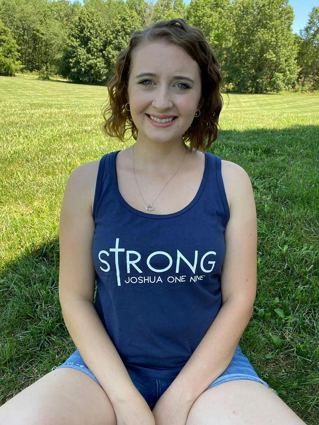 Loves Jesus and America Too Christian Tank Top