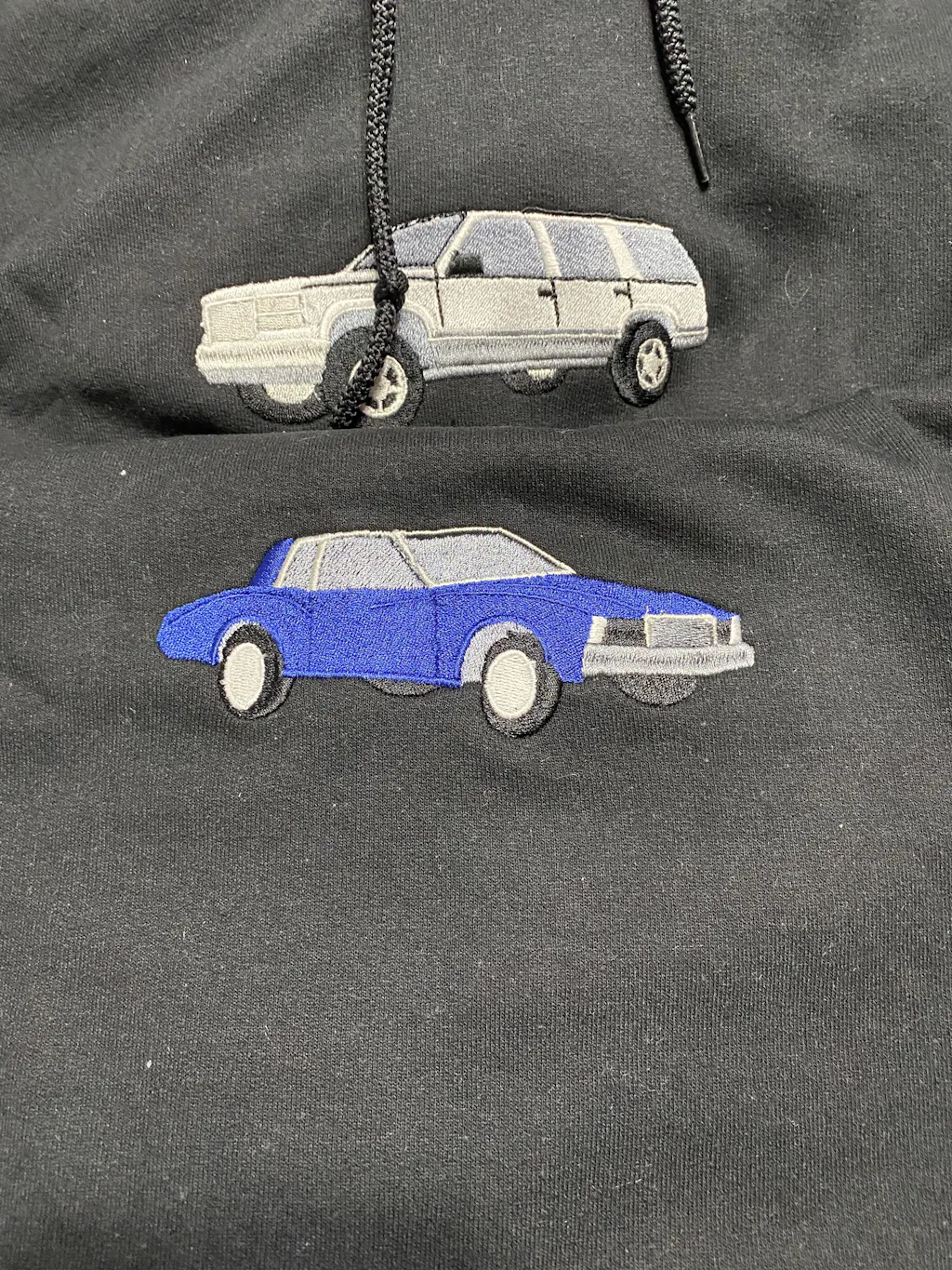 Custom Car from Photo | Embroidered Sweatshirt, Hoodie - Embroly