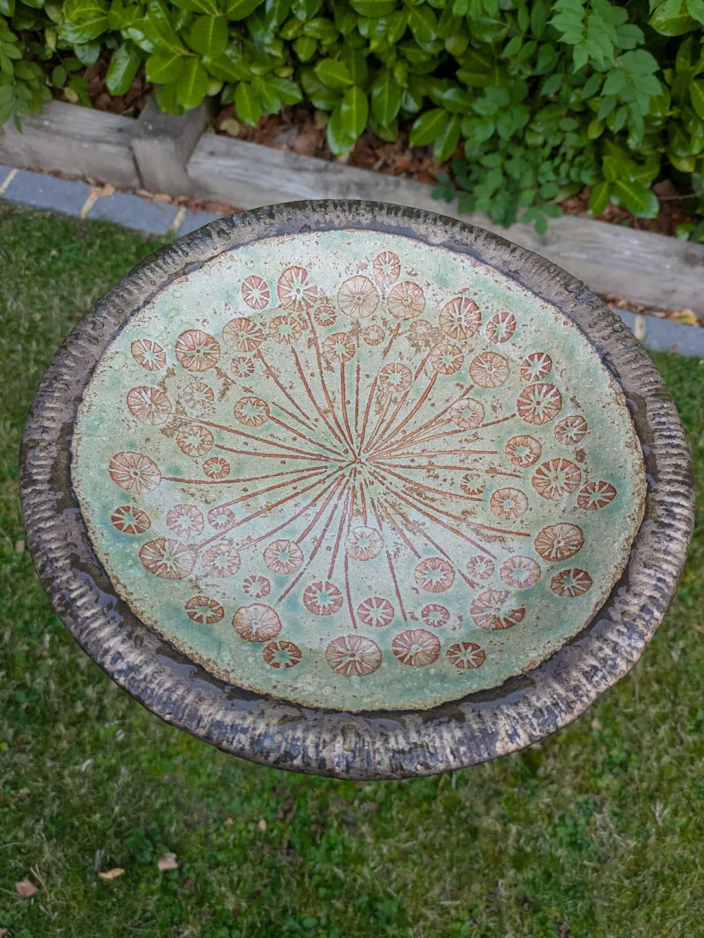Bird Bath - Cow Parsley – Emma Godden Ceramics