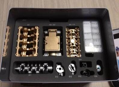 Mini V4 Car Engine Kit Model Four-cylinder Unassembled Car Engine ...