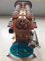 V4 Car Engine Assembly Kit Full Metal 4 Cylinder Car Engine Building K ...