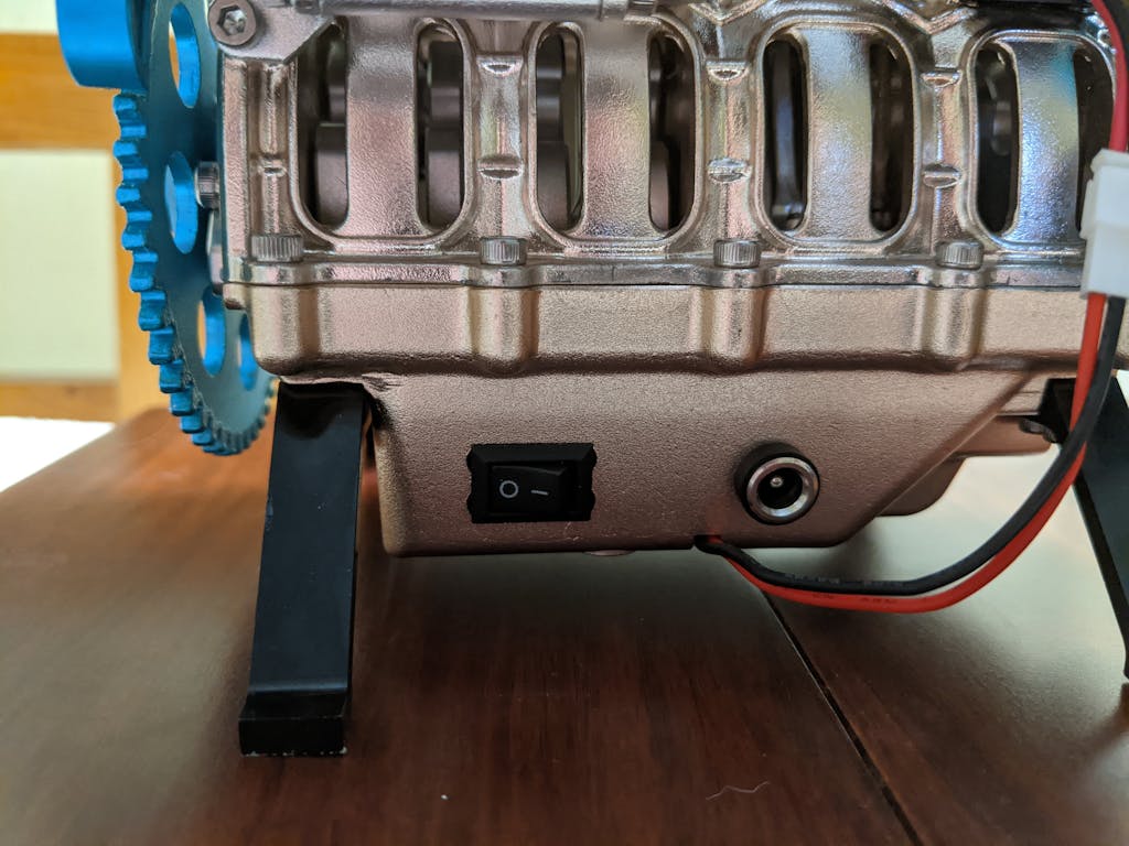 V4 Car Engine Assembly Kit Full Metal 4 Cylinder Engine Building Kit ...