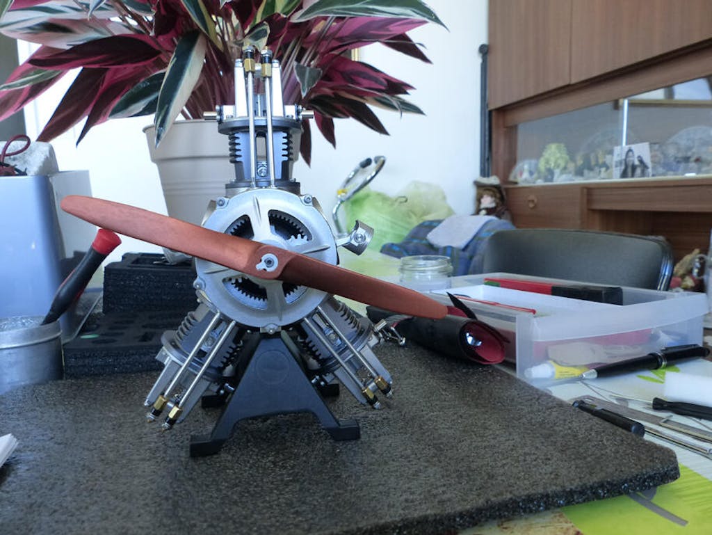 5 Cylinder Radial Engine Model Kit that Works - Build Your Own Radial ...