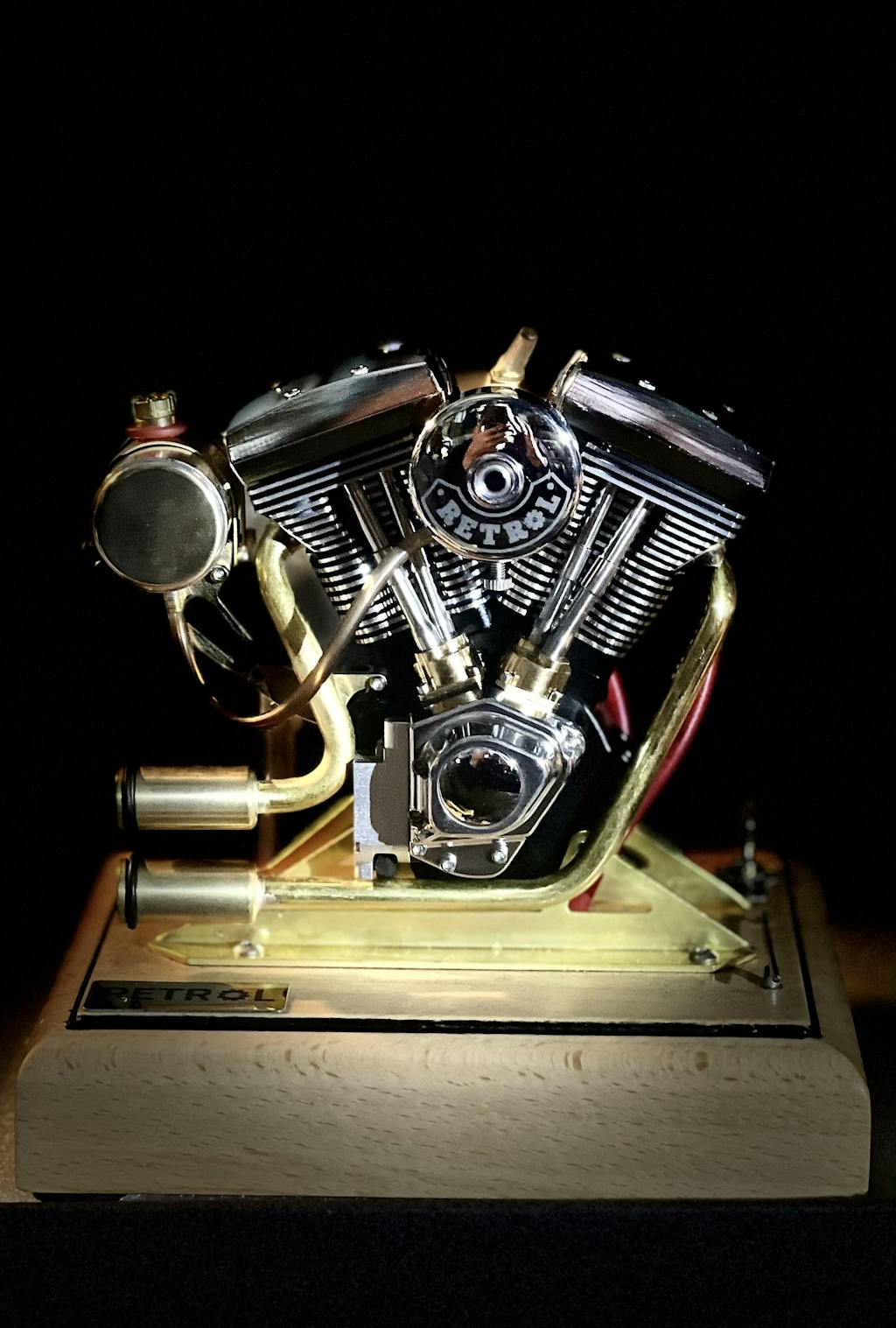 RETROL R33 Evolution 4.2CC Mini V2 Engine OHV V-Twin Motorcycle Engine ...