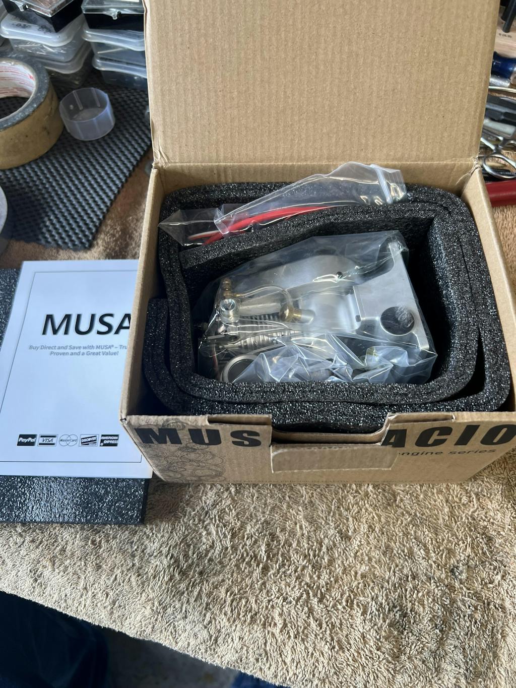 MUSA F1-2.7cc Mini OHV Vertical Single-Cylinder Four-Stroke Air Cooled ...