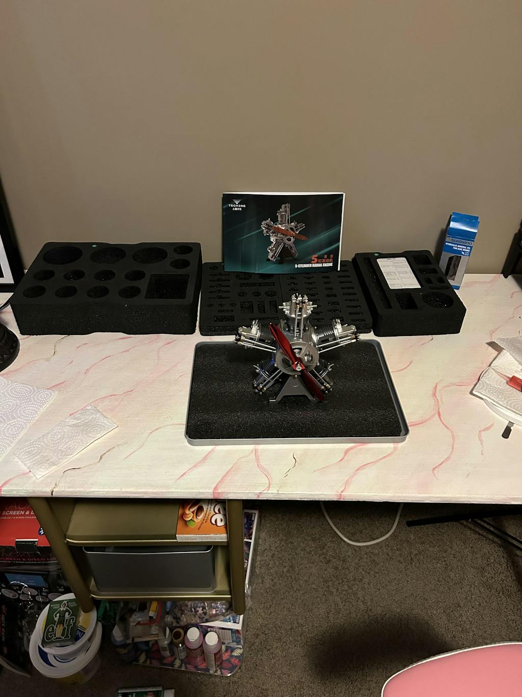 5 Cylinder Radial Engine Model Kit that Works - Build Your Own Radial ...