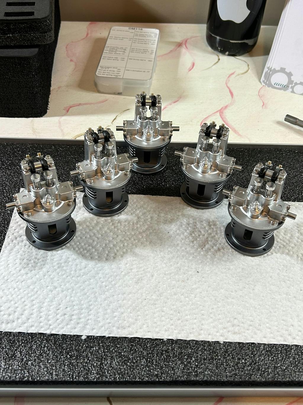 5 Cylinder Radial Engine Model Kit that Works - Build Your Own Radial ...