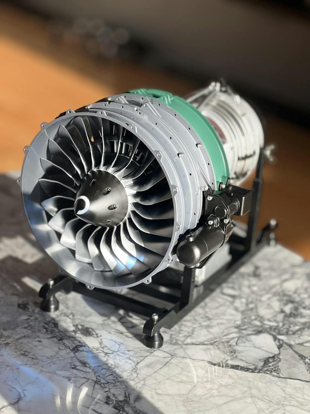 TECHING 1/10 Full Metal Working Turbofan Engine Model - Build Your Own ...