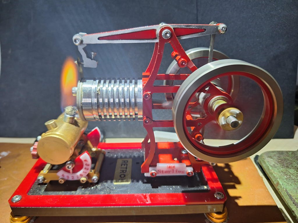 RETROL VE-01 Crossbeam Vacuum Engine Model Flame Eater External Combus ...