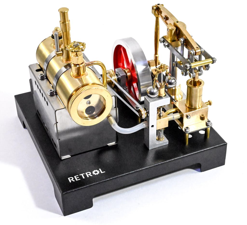 RETROL Full Metal Beam Engine Steam Engine Model Kit with Horizontal B ...