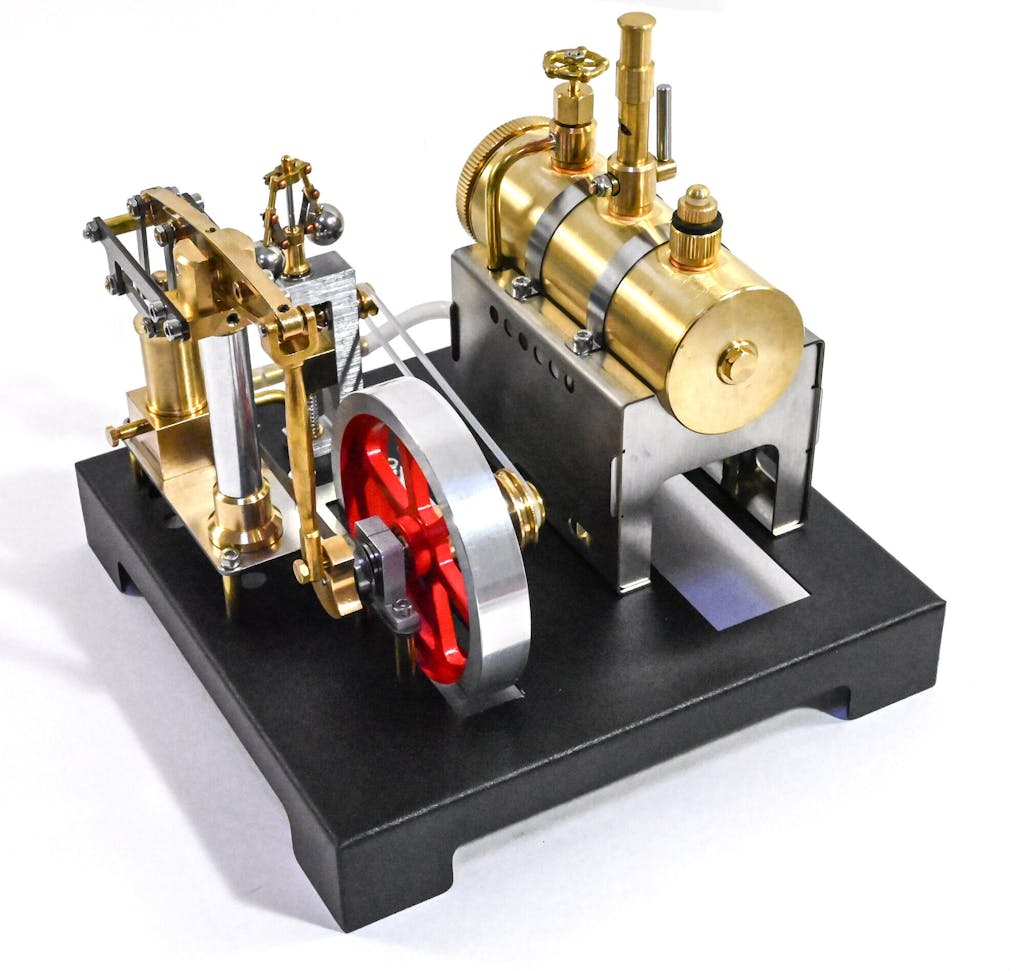 RETROL Full Metal Beam Engine Steam Engine Model Kit with Horizontal B ...