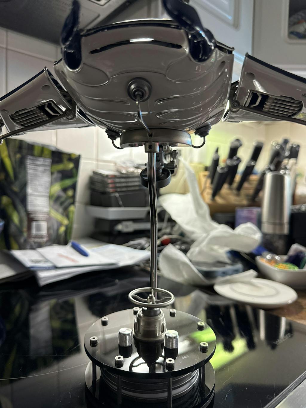 Manta Ray Mechanical Marine Biological 3D Metal Assembly Model with Li ...