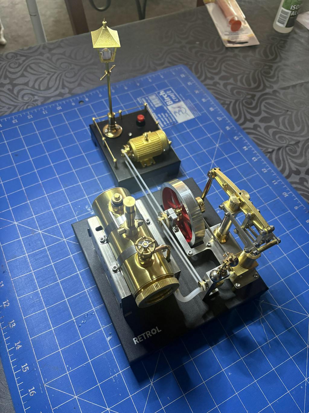 RETROL Full Metal Beam Engine Steam Engine Model Kit with Horizontal B - EngineDIY