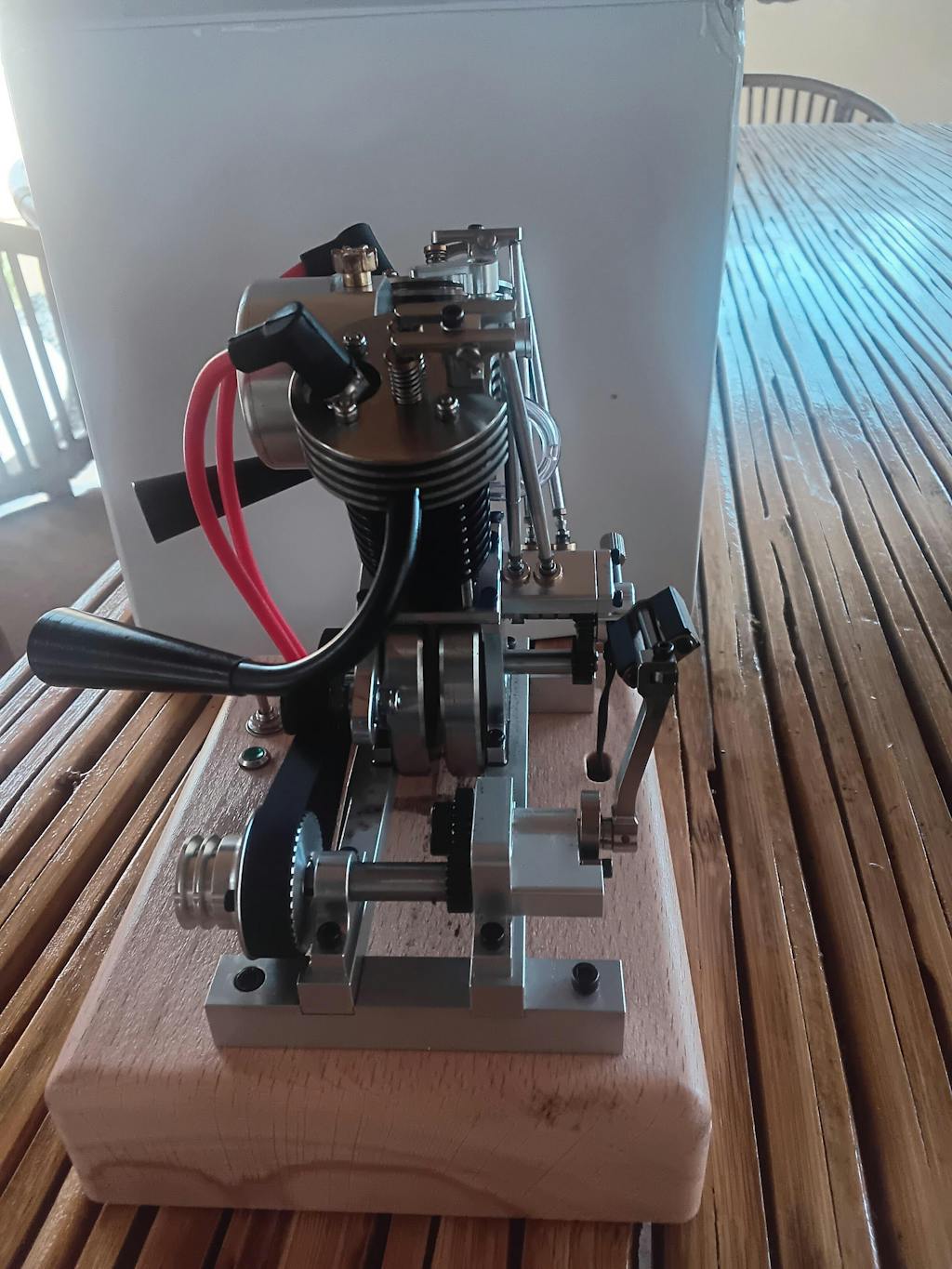 MUSA Hoglet V-Twin 4-Stroke Kick-Start Gasoline Motorcycle Engine Mode ...