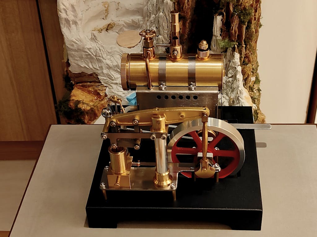 RETROL Full Metal Beam Engine Steam Engine Model Kit with Horizontal B ...