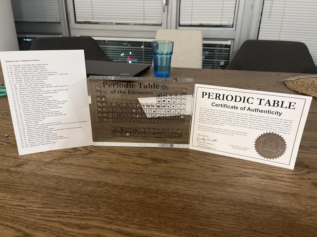 Heritage Periodic Table: Collector's Edition 85 Elements – Engineered Labs