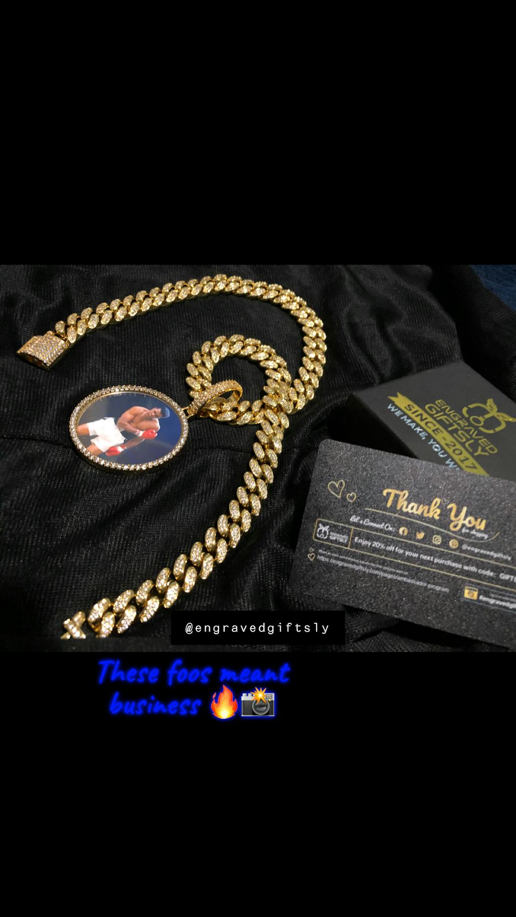 Plating Of 18K Gold Medallion Necklace- 12MM Cuban Chain Photo Medalli ...