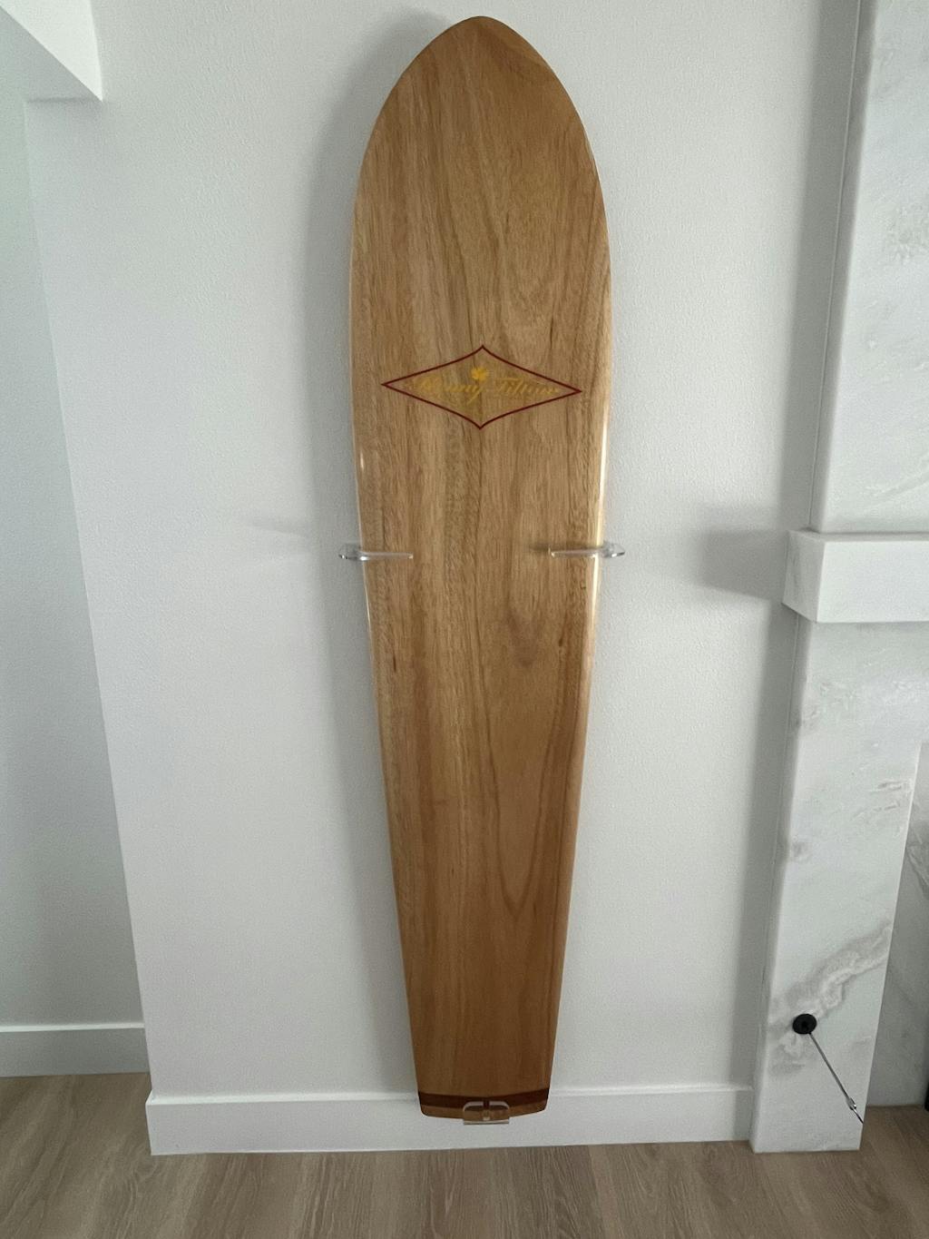 Clear Acrylic Vertical Wall Rack | Shortboards & Longboards