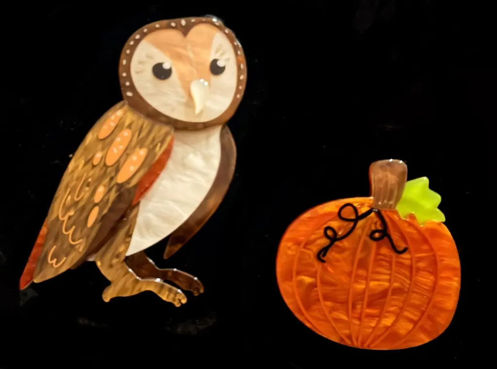 Midnight Magic Pumpkin Mini Brooch – Erstwilder