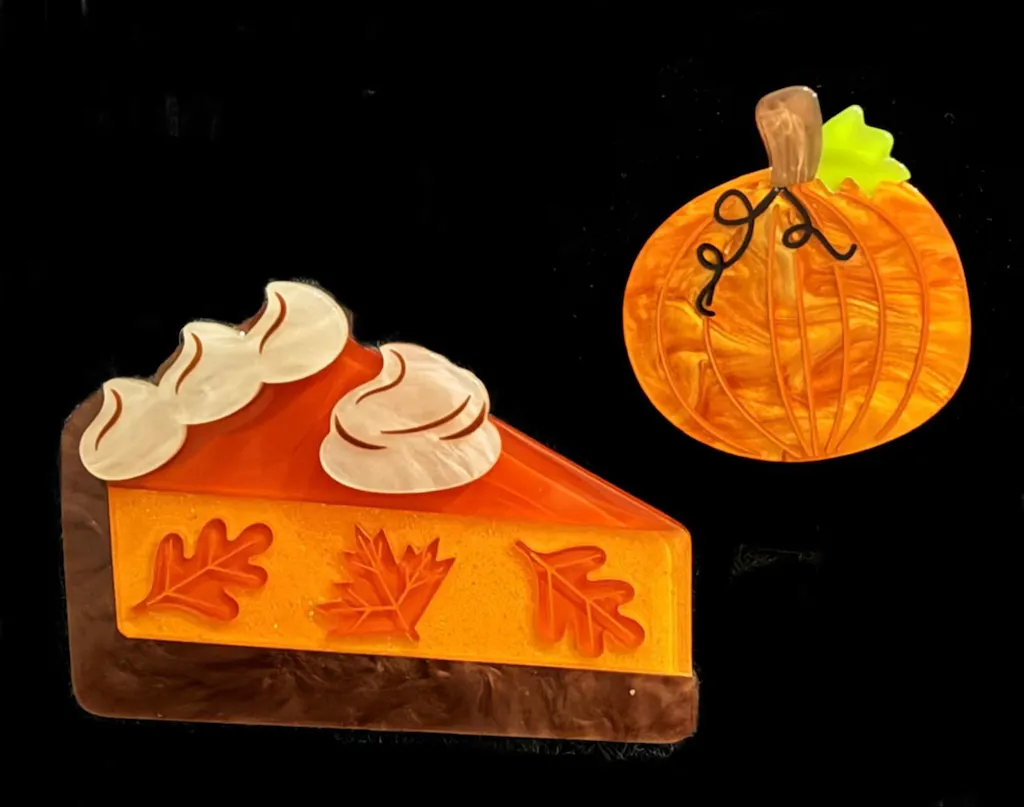 Midnight Magic Pumpkin Mini Brooch – Erstwilder
