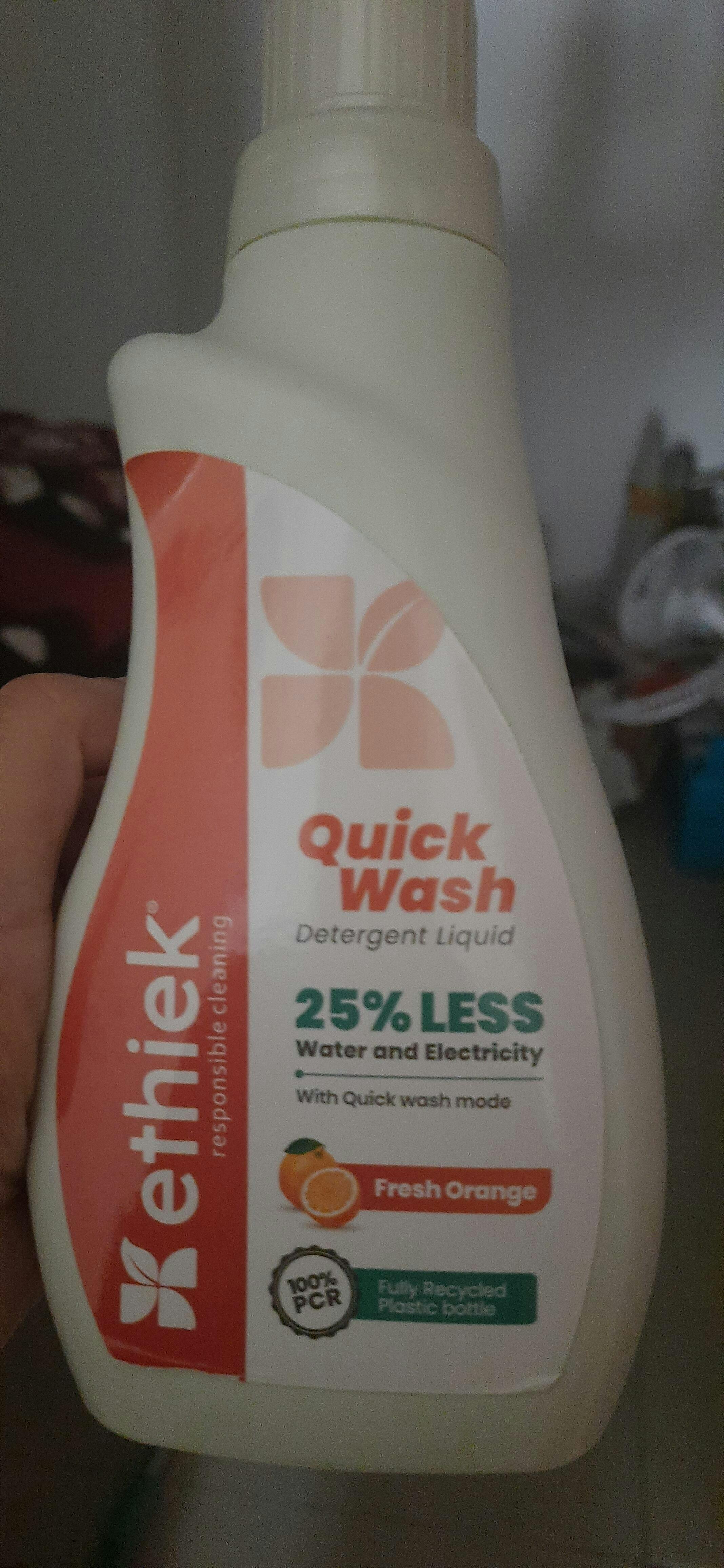 Quick Wash Detergent Liquid | Ethiek
