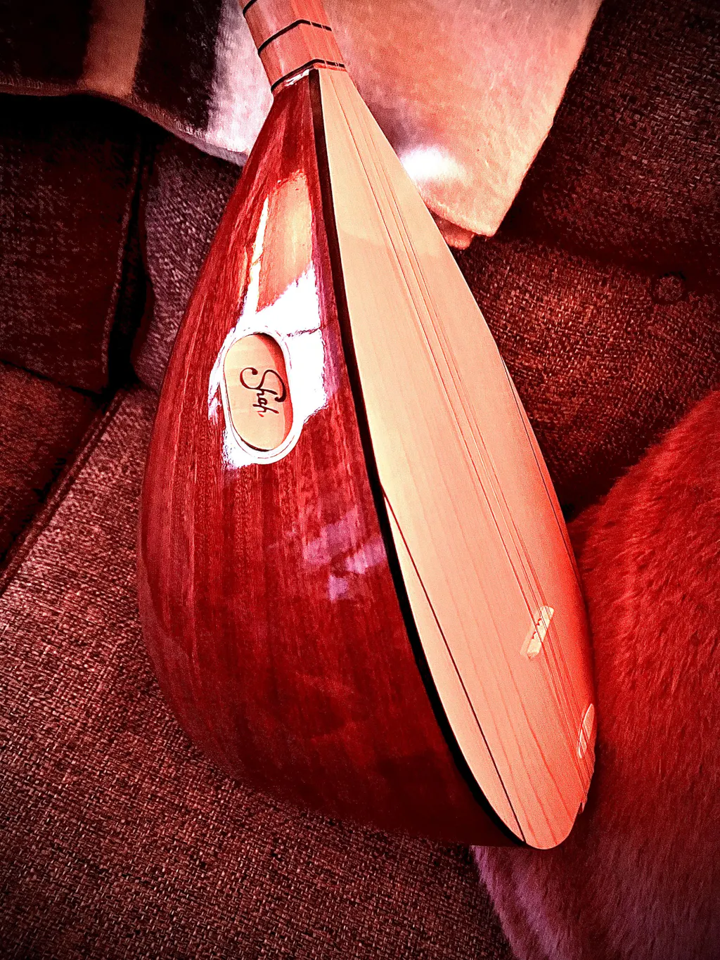 Turkish Long Neck Saz Mahogany with Pickup | Ethnic Musical