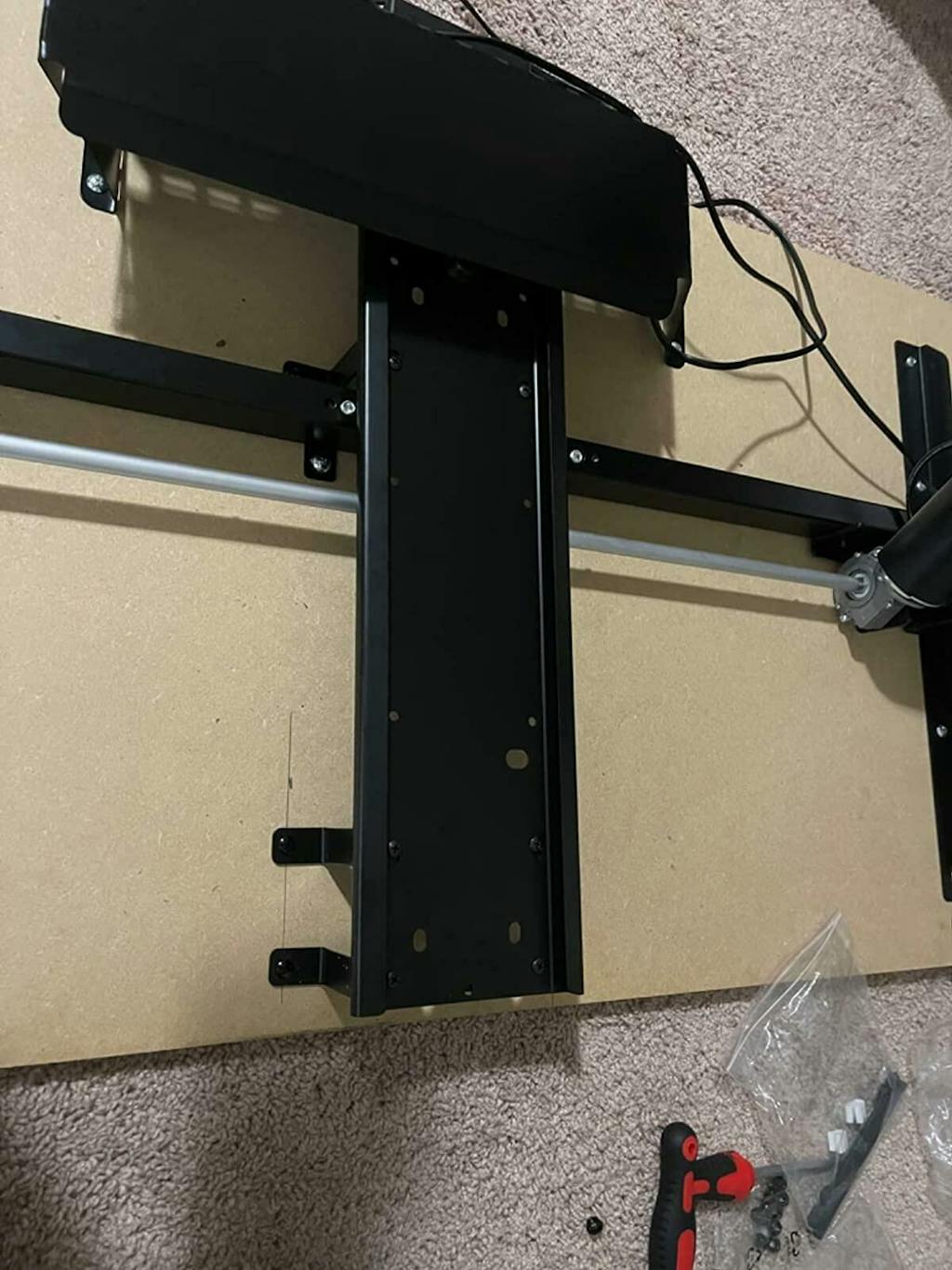 30'' Black Practical Gaming Adjustable Slide-out Keyboard Tray