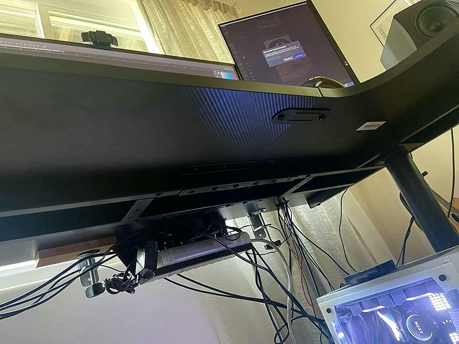 60'' Pink Gaming Computer Desk with L shape Surface for Office Bedroom ...