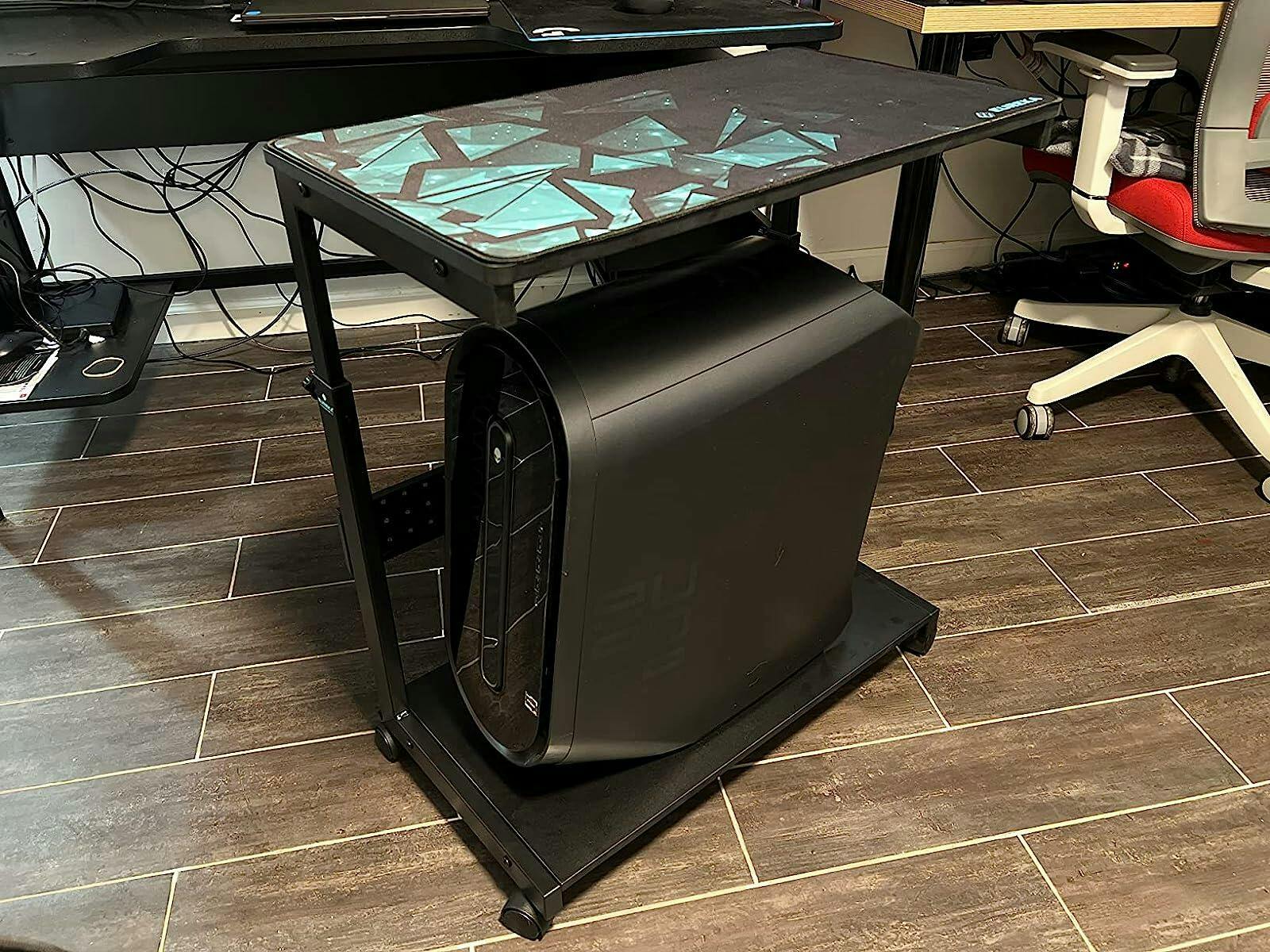 ADJUSTABLE ROLLING CPU Cart | Eureka Ergonomic