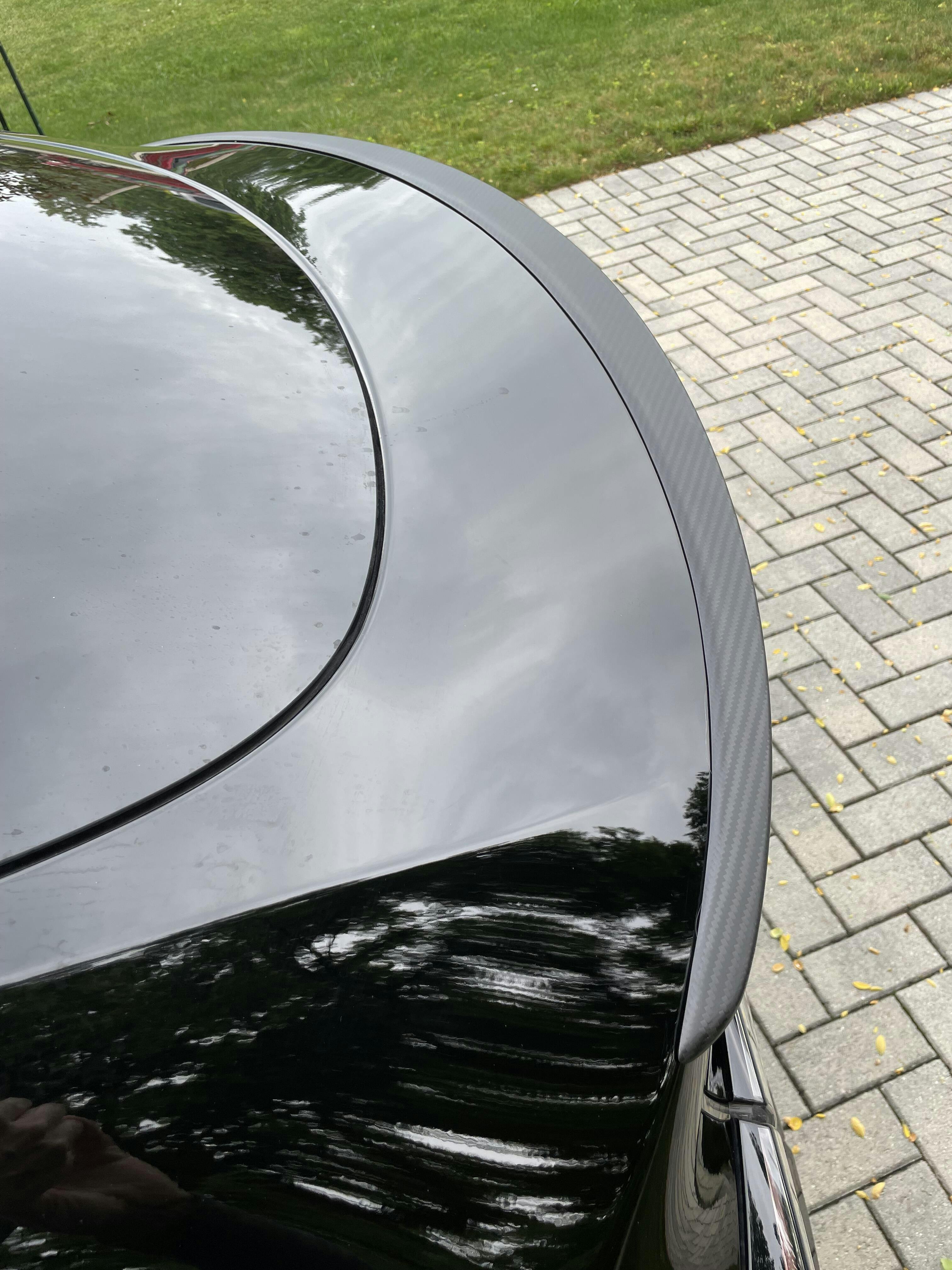 Carbon Fiber Tesla Spoiler Model Y 3 Real Carbon Fiber Spoiler Wing ...