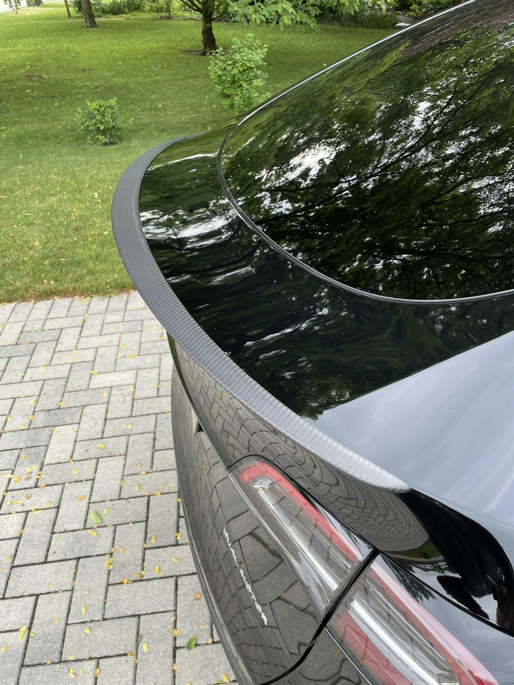 Carbon Fiber Tesla Spoiler Model Y/3 Real Carbon Fiber Spoiler Wing ...