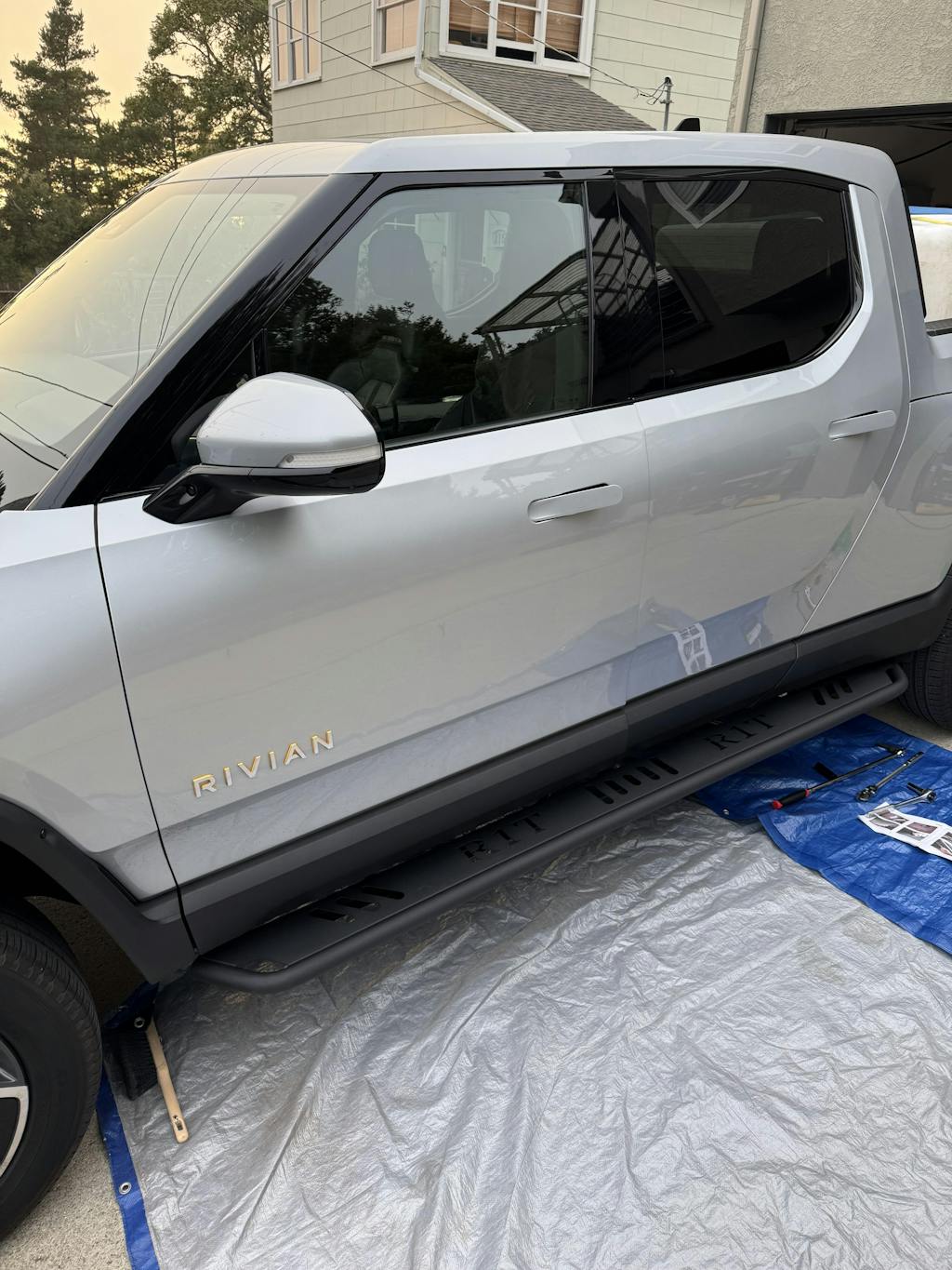 EVBASE Rivian Running Boards R1T/R1S Running Boards Rivian Exterior Ac ...