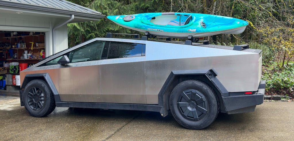 Tesla Cybertruck Roof Rack Cross Bars Cargo Rack Rails EVBASE – EVBASE ...