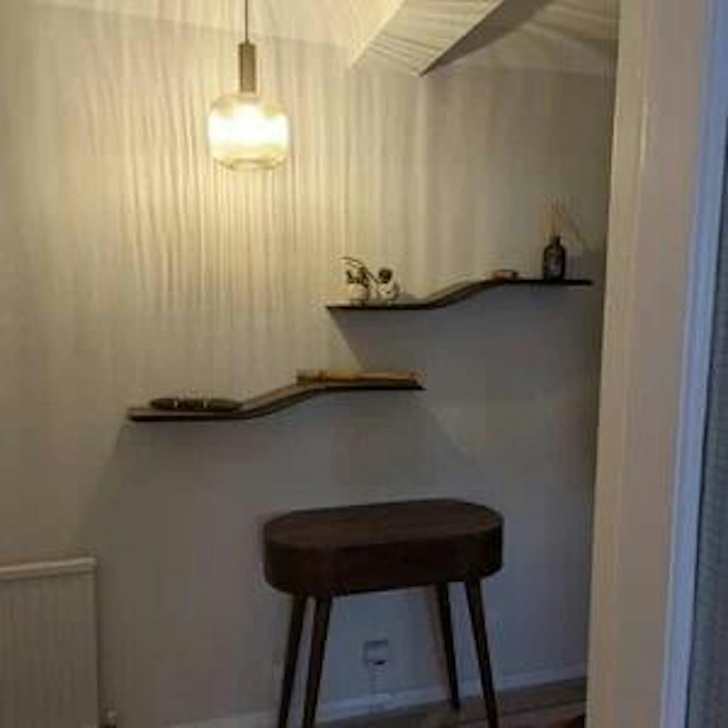 Wooden Floating Wall Hanging Shelf Wave - EWD – EWD