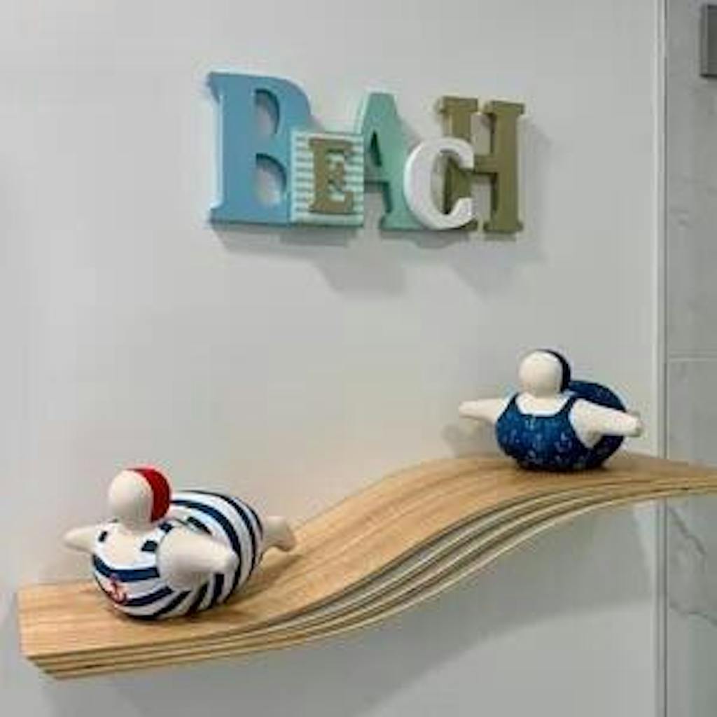 Wooden Floating Wall Hanging Shelf Wave - EWD – EWD