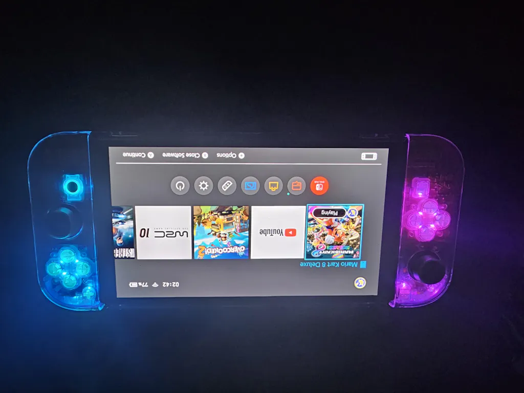 eXtremeRate 7 Colors 9 Modes NS Joycon DFS LED Kit for Nintendo Switch ...