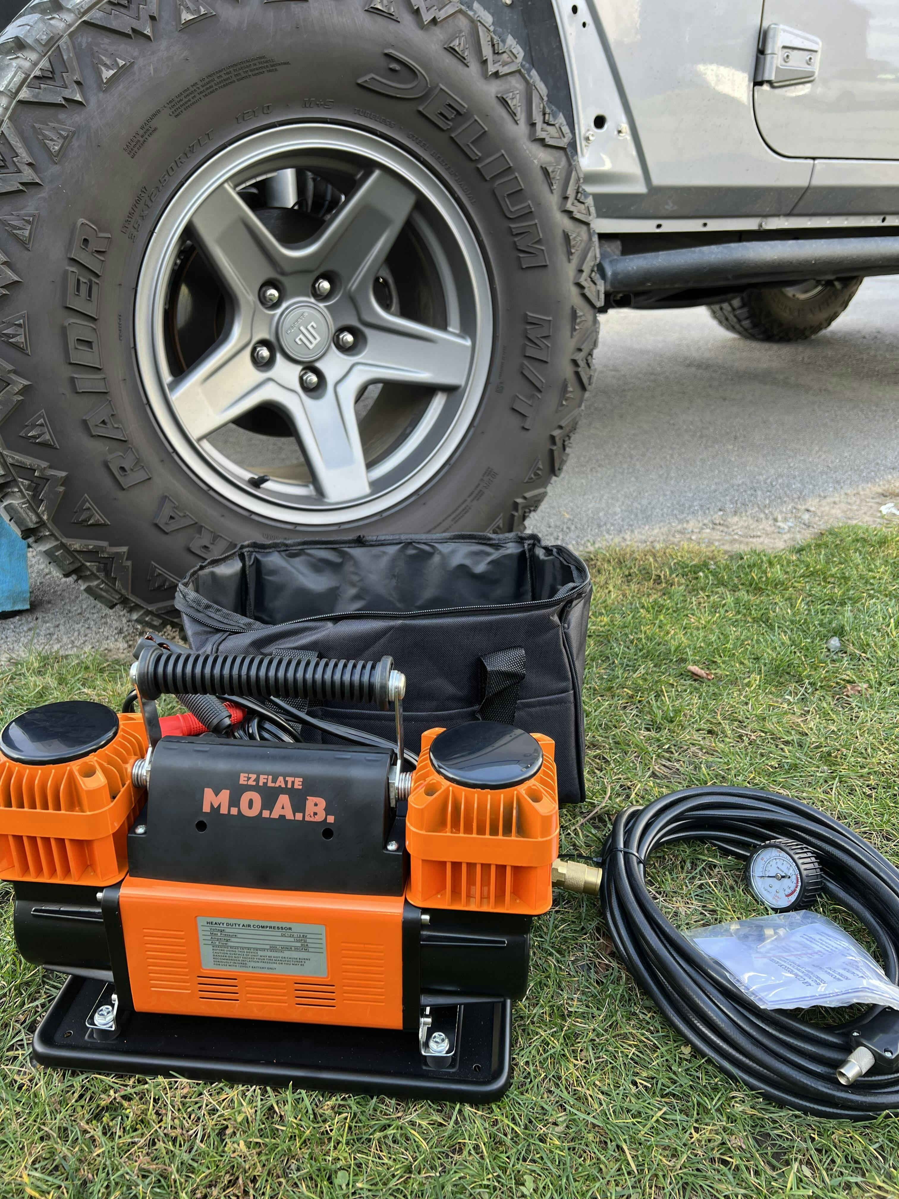 M.O.A.B. - 10.6 CFM Portable Dual Air Compressor – EZ FLATE