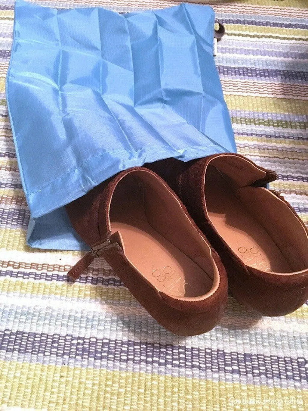 Travel Shoe Storage Bag - Nylon Drawstring Carrier Pouch for Slippers ...