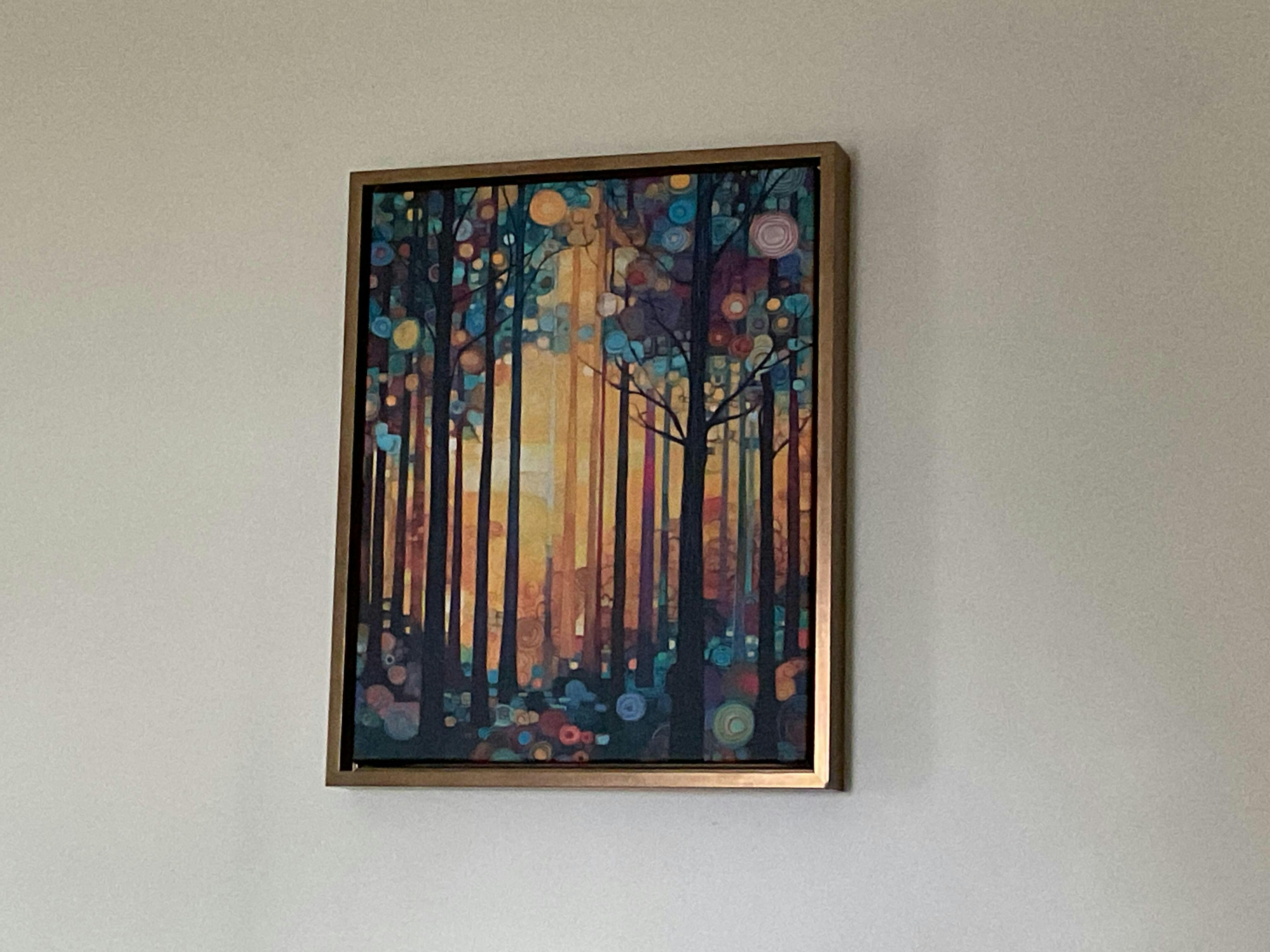 Canvas gele lijst op lila achtergrond – Fab