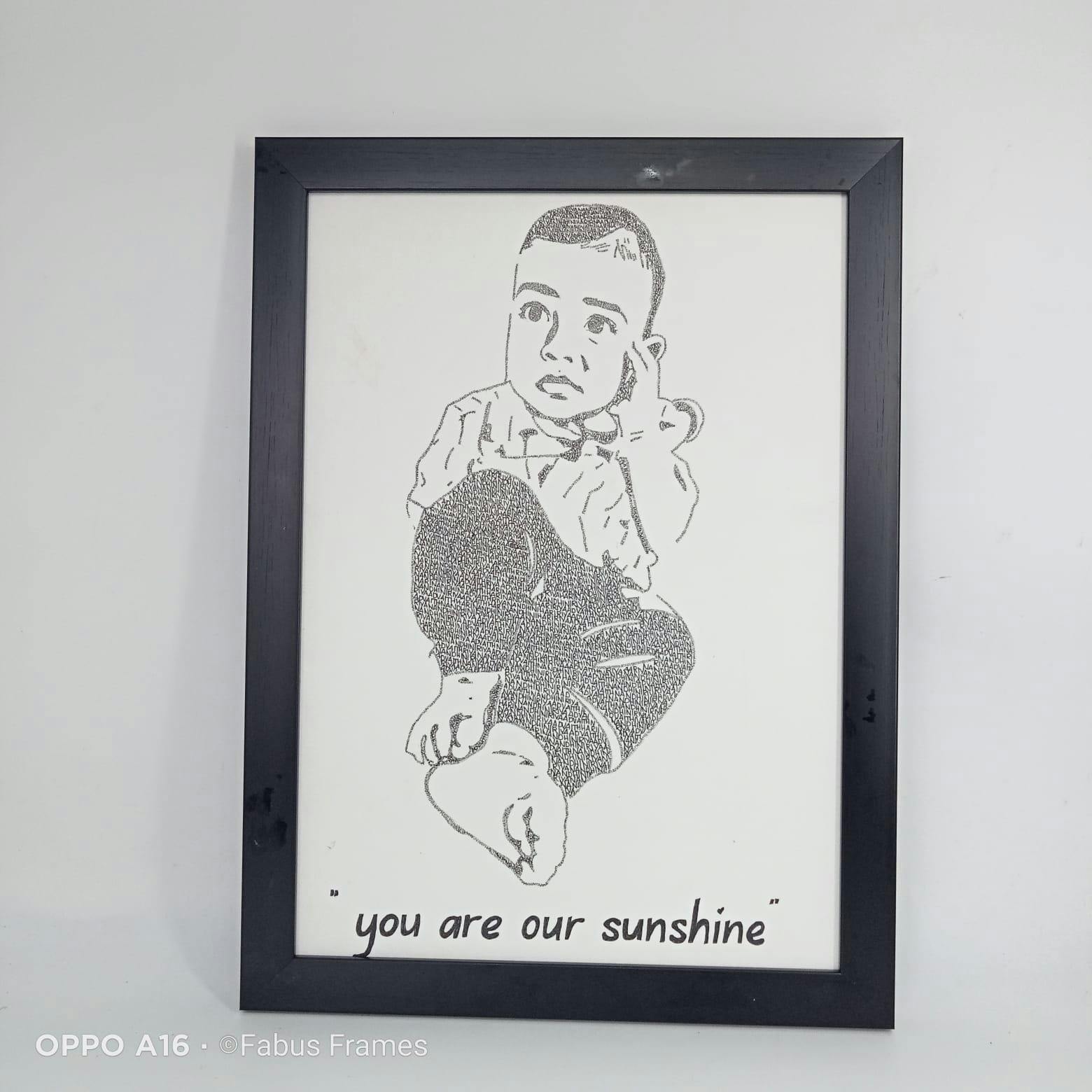 Name Portrait | Custom Name Portrait from Photos