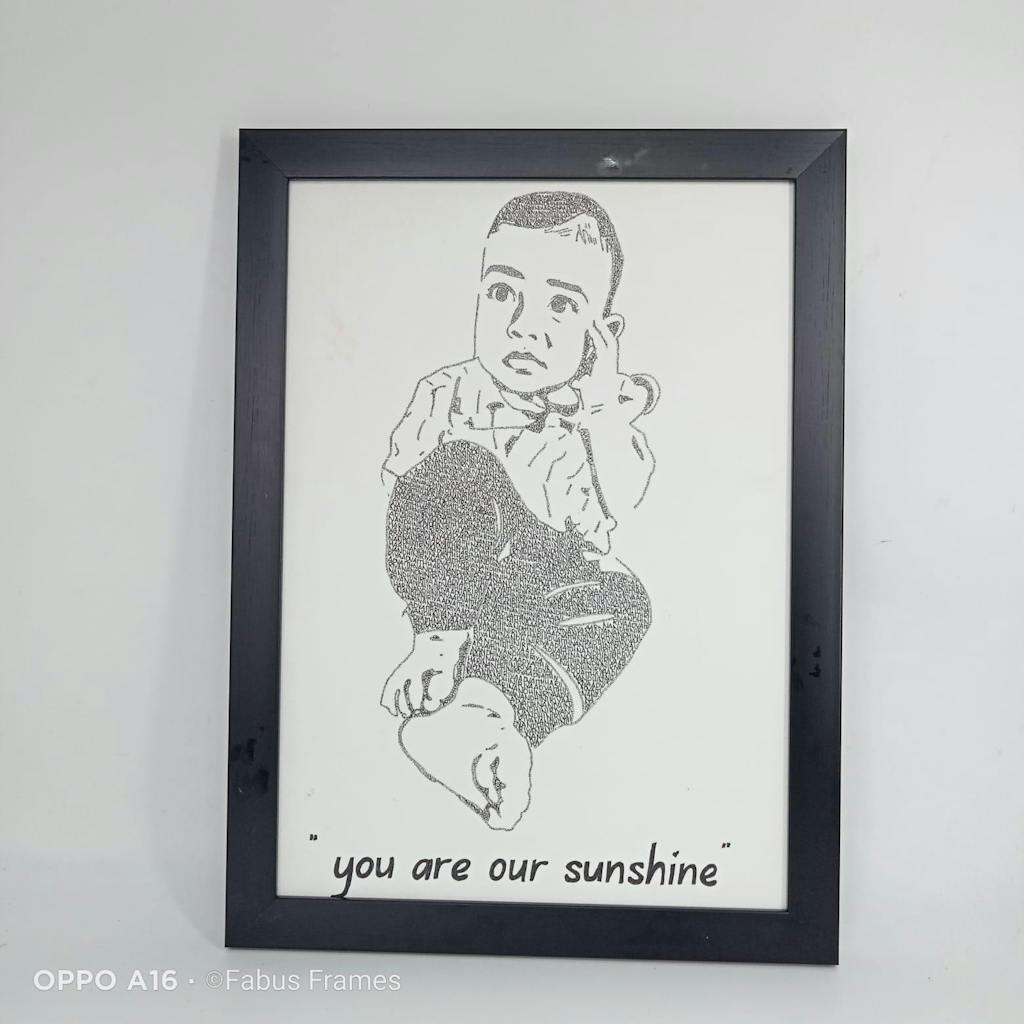 Name Portrait | Custom Name Portrait from Photos