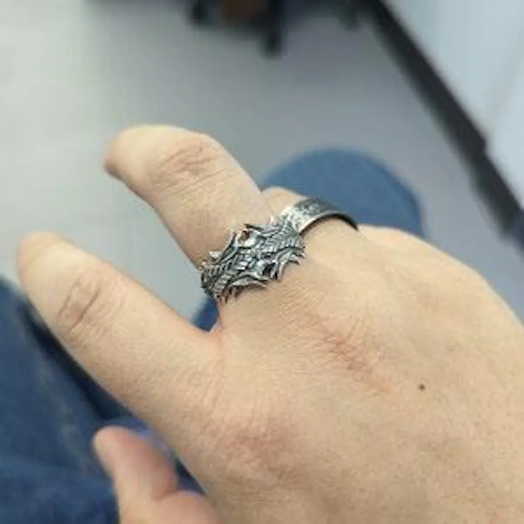 Infernal Dracken - Fantasy Ring, Dragon Scale Ring - Customizable ...