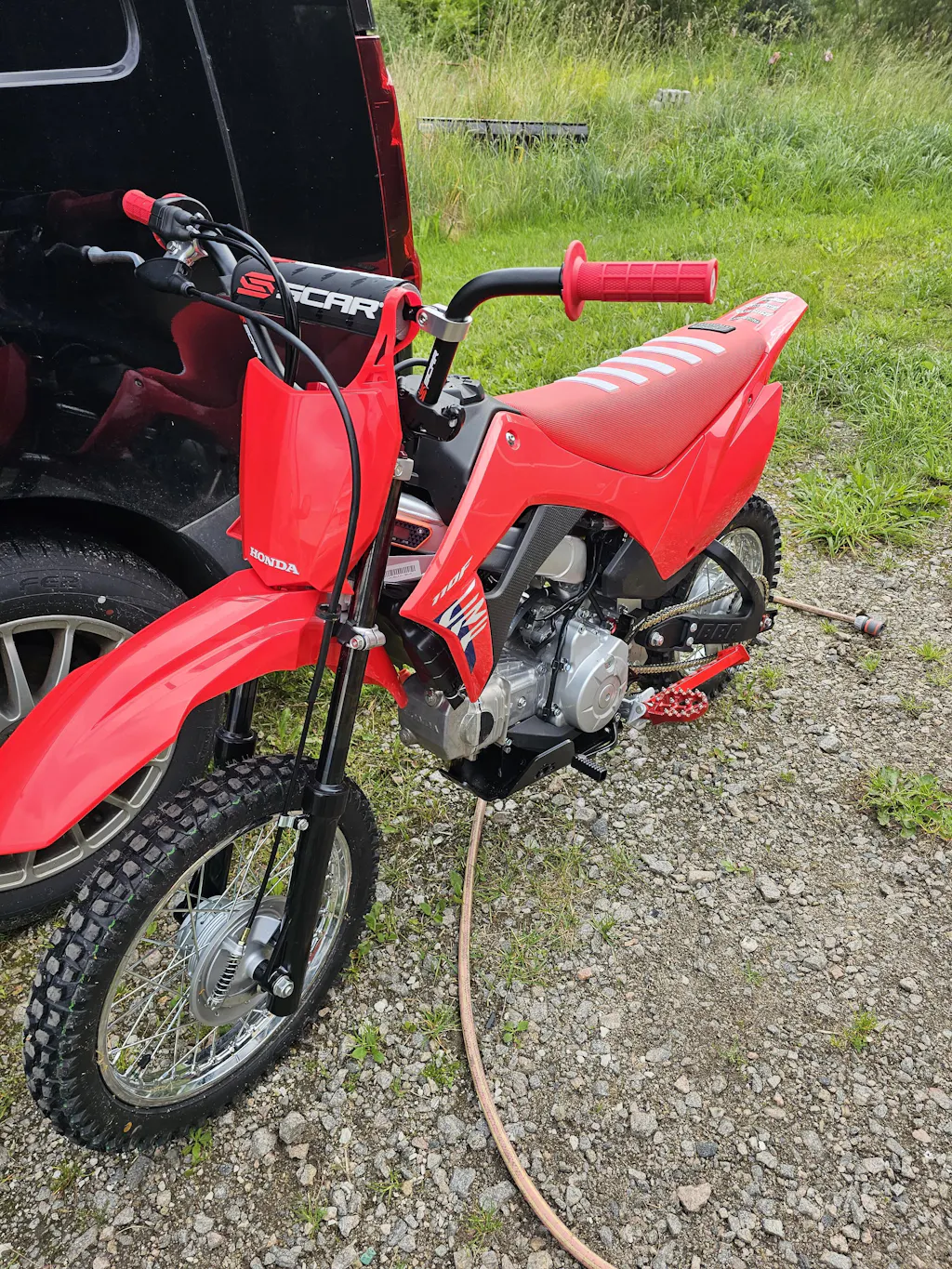 TiN Coated Extended Fork Assembly Set – CRF110 – Factory Minibikes