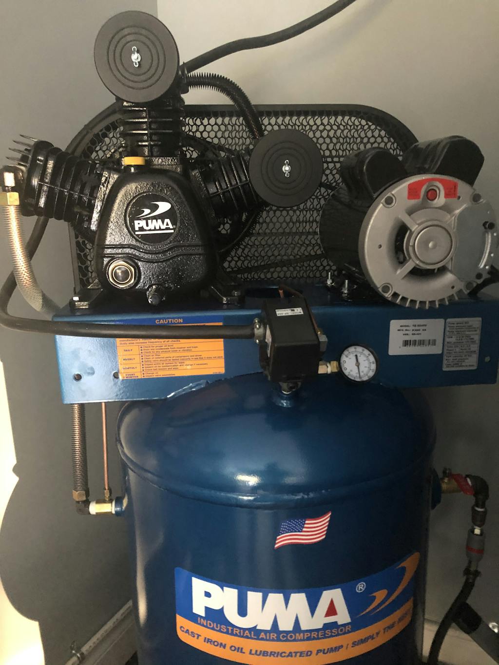 TE-5040V 40 Gallon 5 HP Two Stage Air Compressor New – FactoryPure