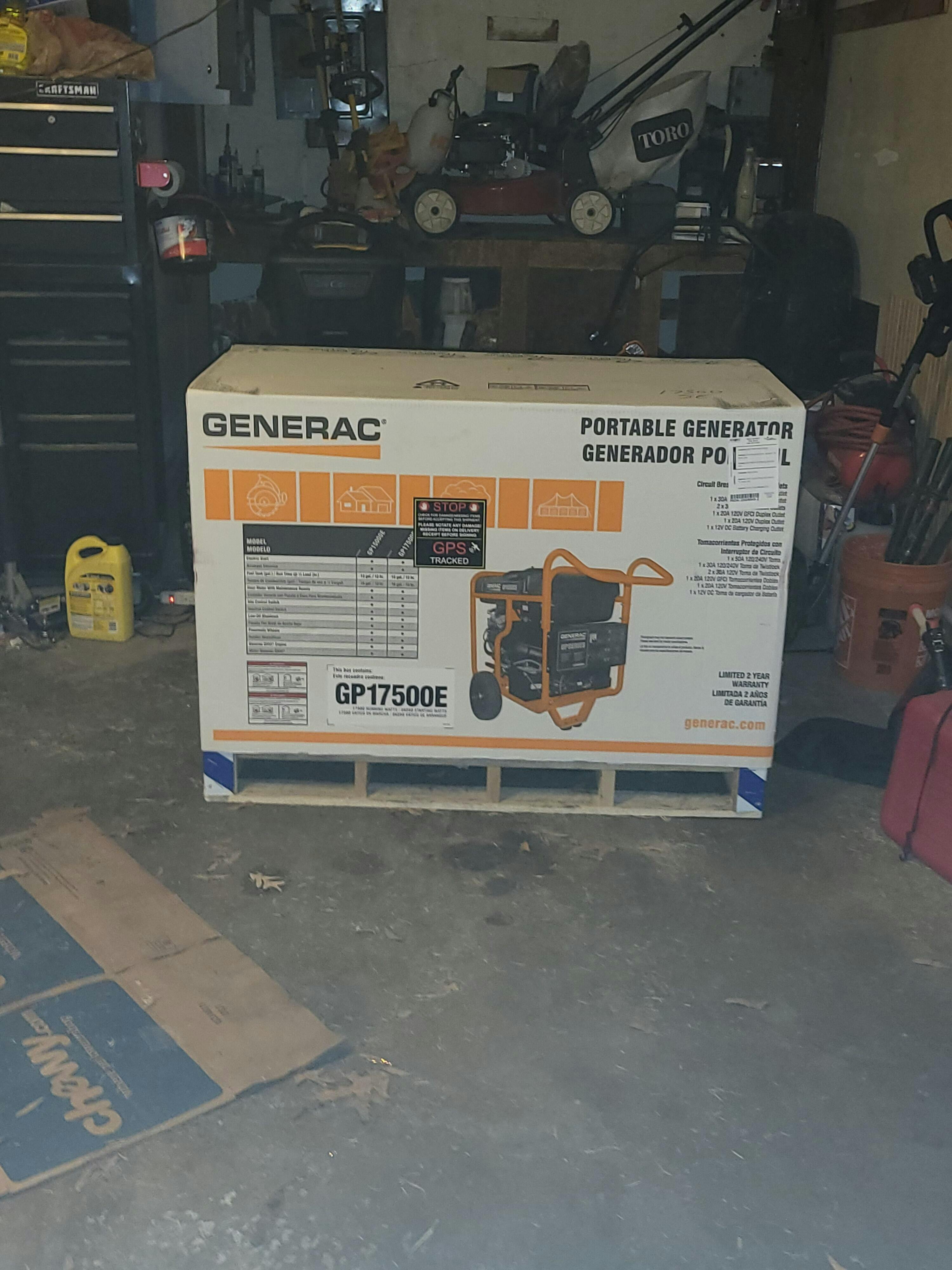 Generac GP17500E 17500W/26250W Gas Generator Electric Start New ...
