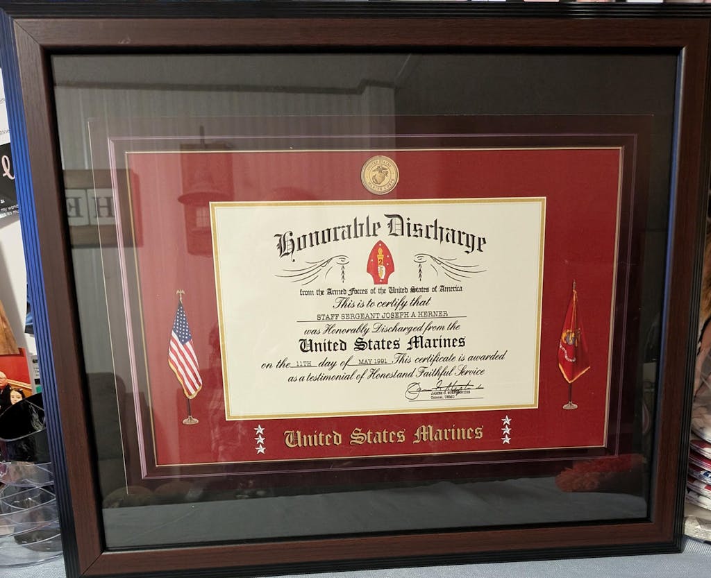 Custom Poster And Canvas Honorable Discharge Plaque. Military Award Av ...