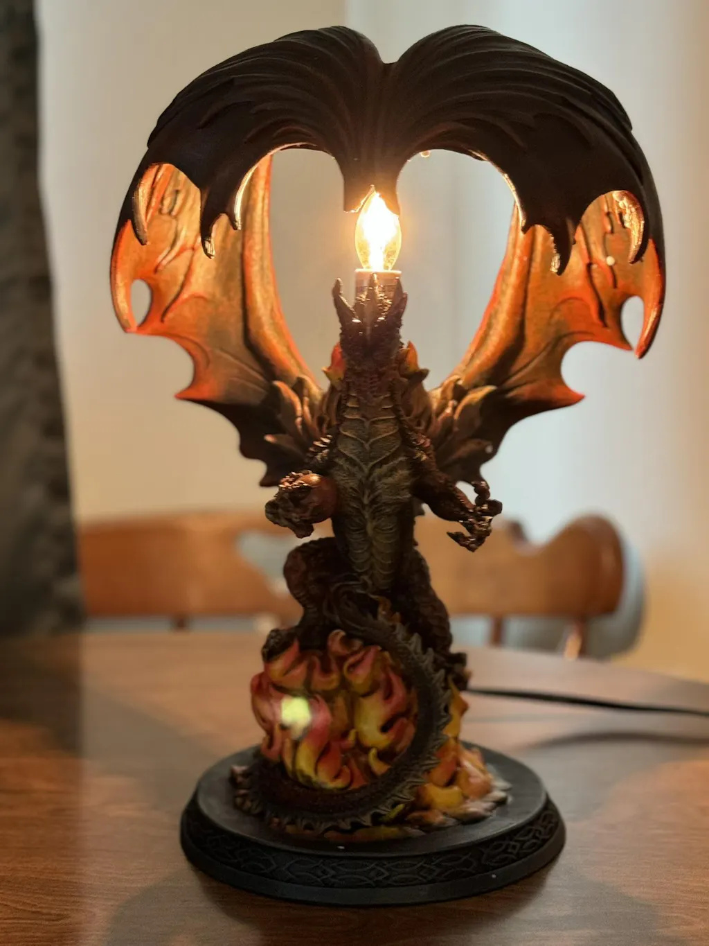 Fire Dragon Lamp - Fantasy Home Décor - Lighting - Gifts & Collectibles ...