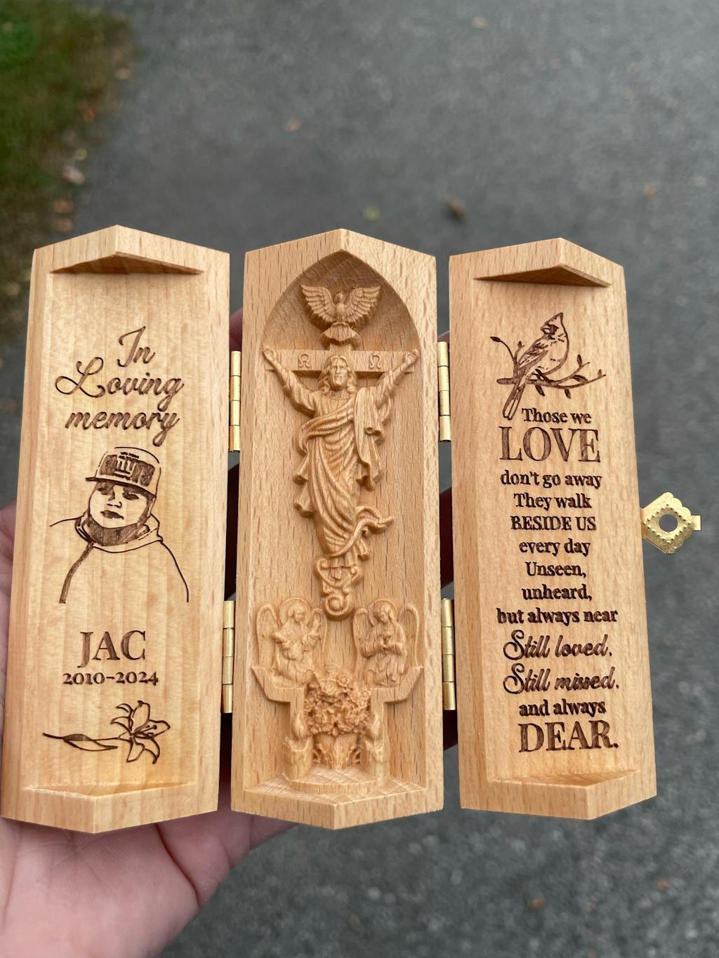 John 14:6 - Openable Wooden Cylinder Sculpture of Jesus Christ ...