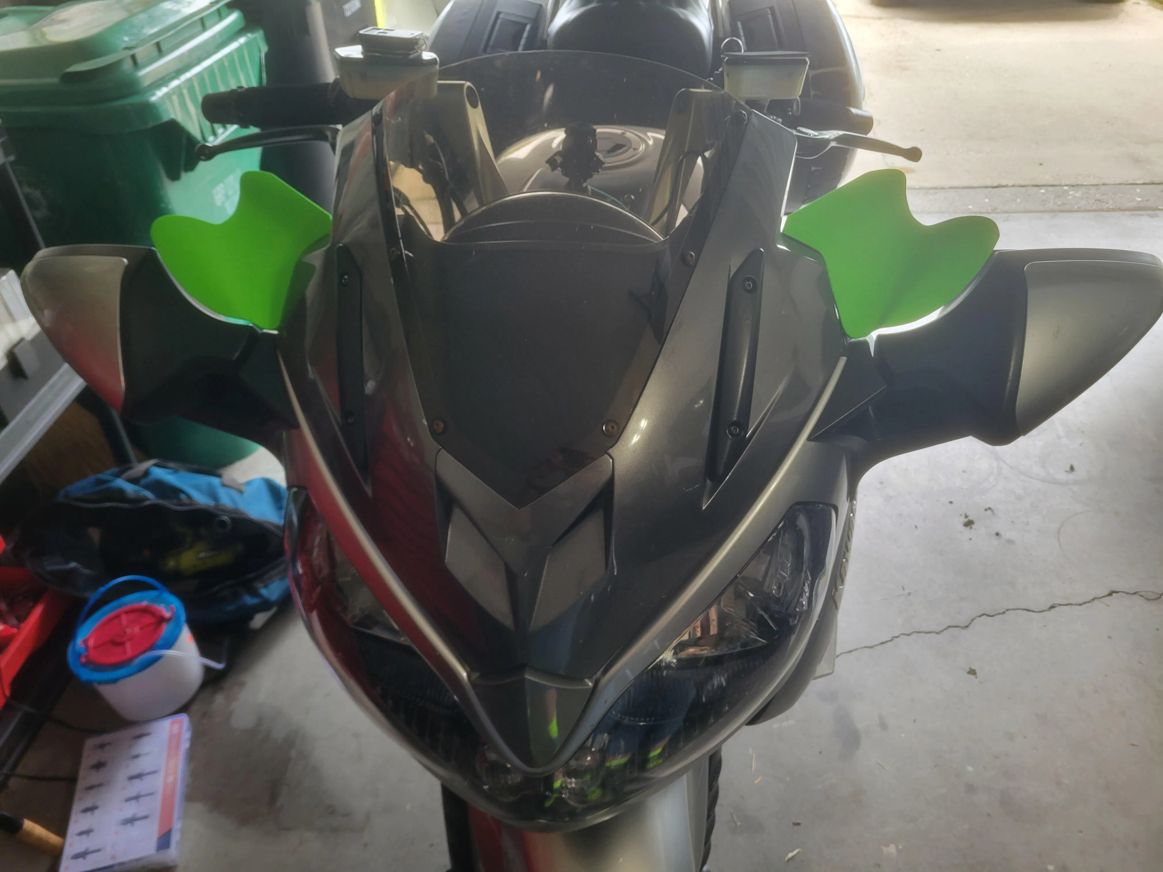 Kawasaki Concours 1400/GTR 1400 upper fairing extension Gen 2 2010-cur ...