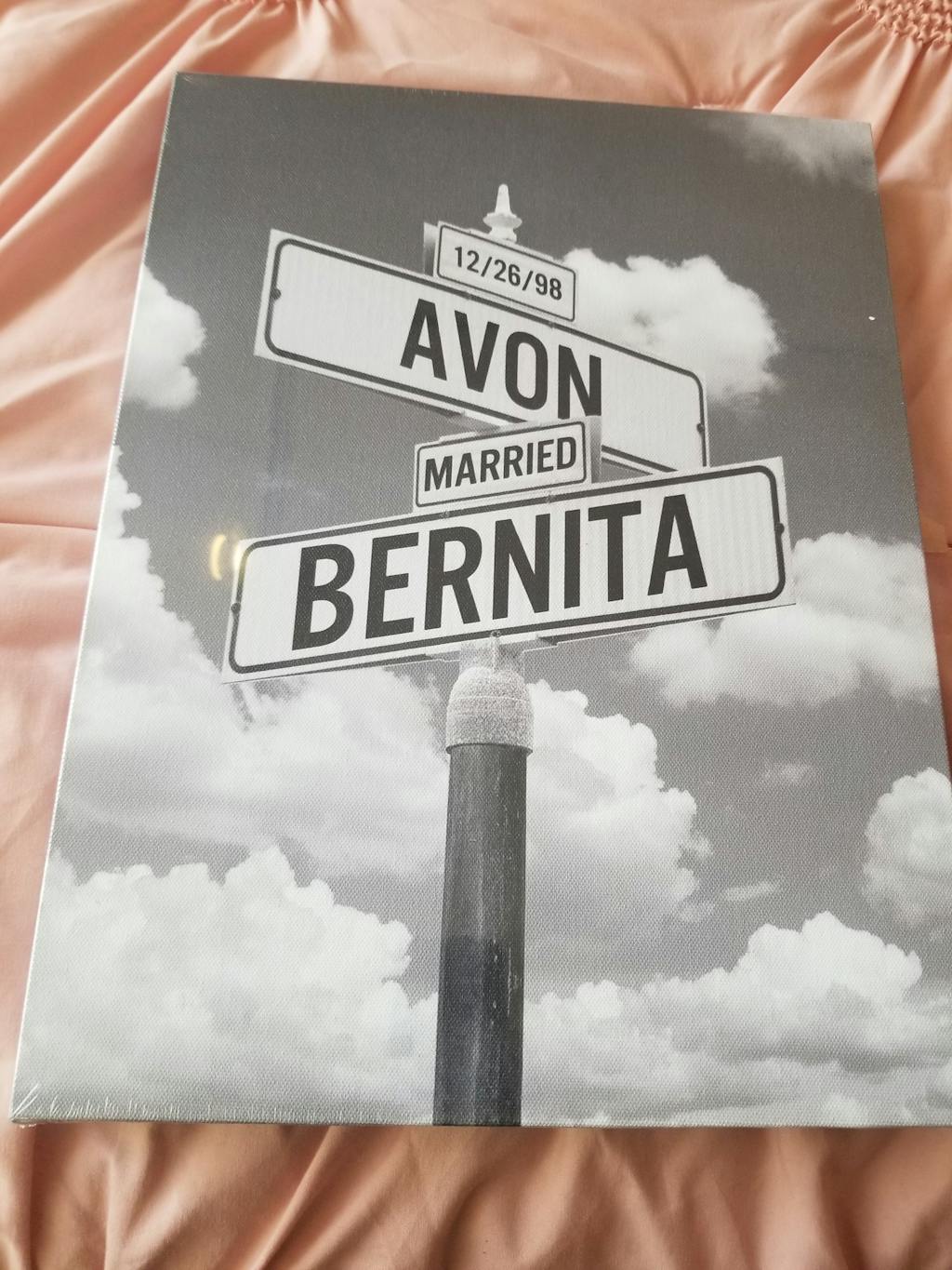 Custom Intersection Street Sign Canvas Print | Best Vintage Wall Decor